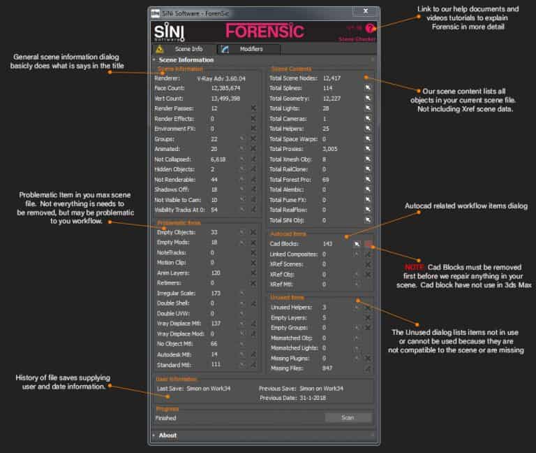 Forensic 3ds Max plugin