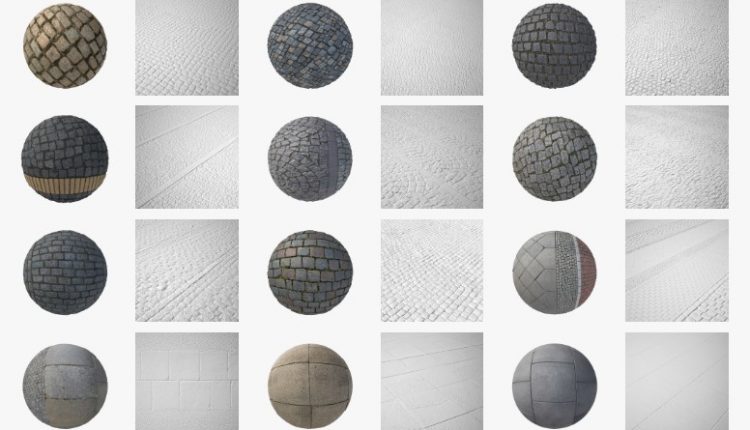 3D-pavement-scanned-tile-model » CGTricks