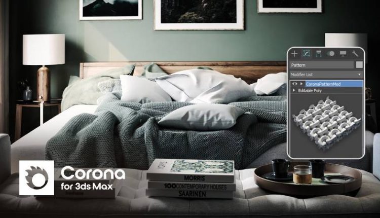 Corona Pattern with 3ds Max Tile 3d Geometry » CGTricks