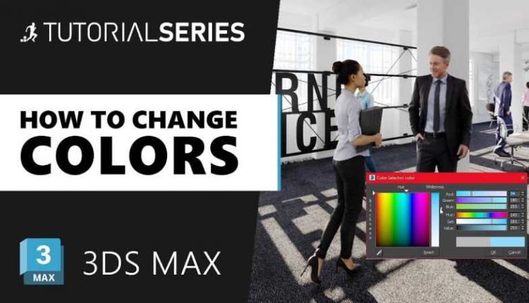 How to change colors of 3D People Models in 3ds Max Renderpeople ...