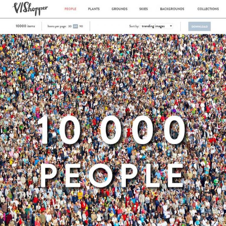 10000 different people cutouts available on VIShopper