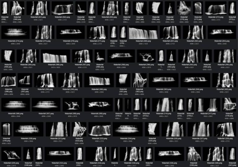 Waterfall Alpha Mask [360+] | Casey Sheep