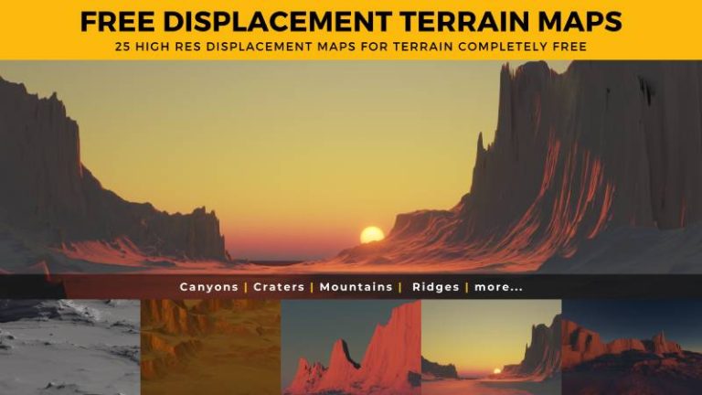 25 FREE Displacement Maps for Terrain