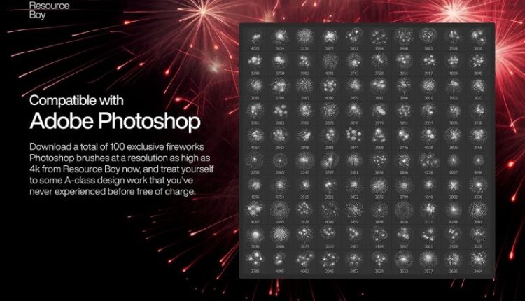 100 Free Fireworks Photoshop Brushes 2 » CGTricks